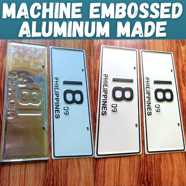 Personalized Temporary Philippine Car License Plate Number Original ...