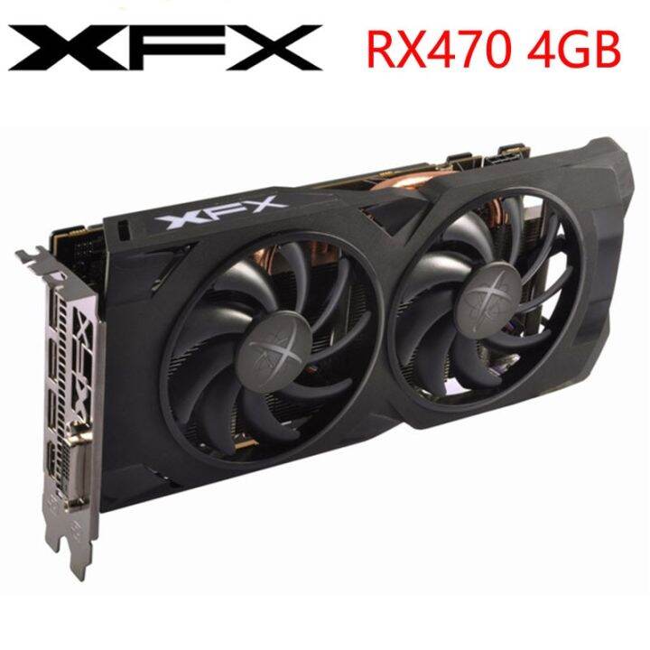 XFX Video Card RX 470 4GB 256Bit GDDR5 Graphics Cards for AMD RX 400 ...