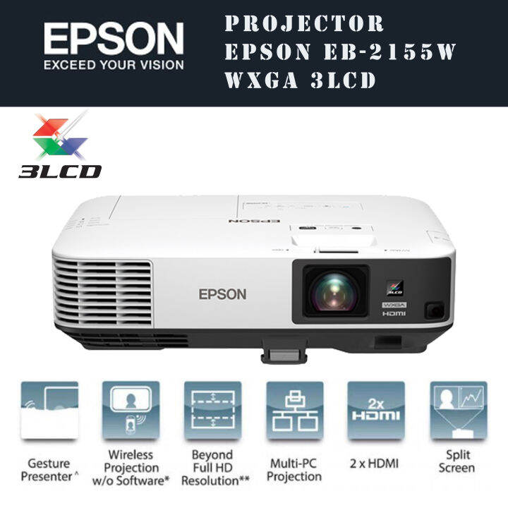 Projector Epson EB-2155W WXGA 3LCD | Lazada.co.th