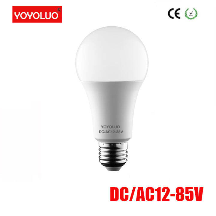 LED Bulbs DC/AC 12V 24V 36V 48V E27 Lamps 3W 6W 9W 12W 15W 18W For ...