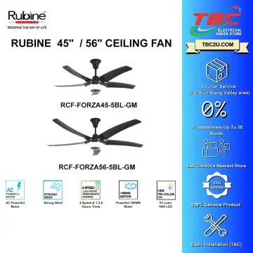 Rubine Ceiling Fan With Light Malaysia | Shelly Lighting