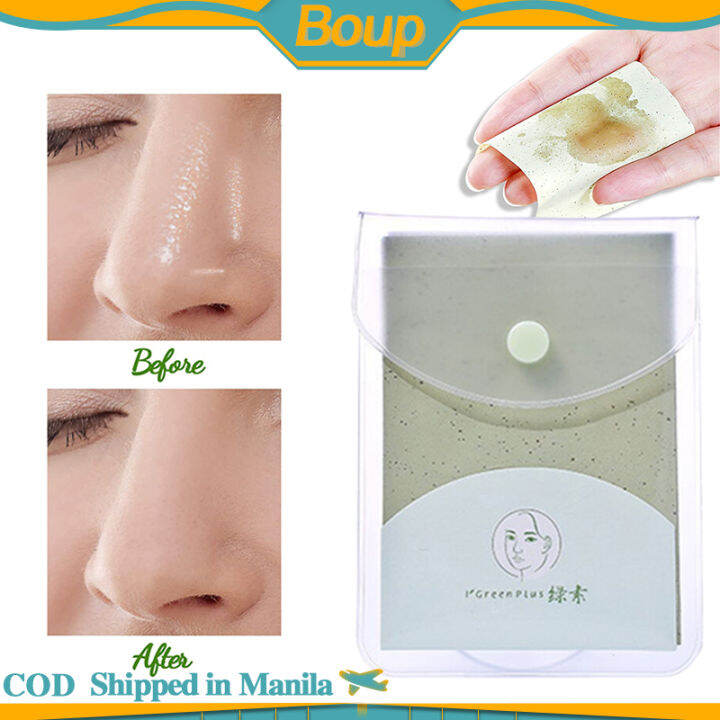 160 Sheets/Set Face Oil Absorbing Paper Natural Charcoal Absorbing ...