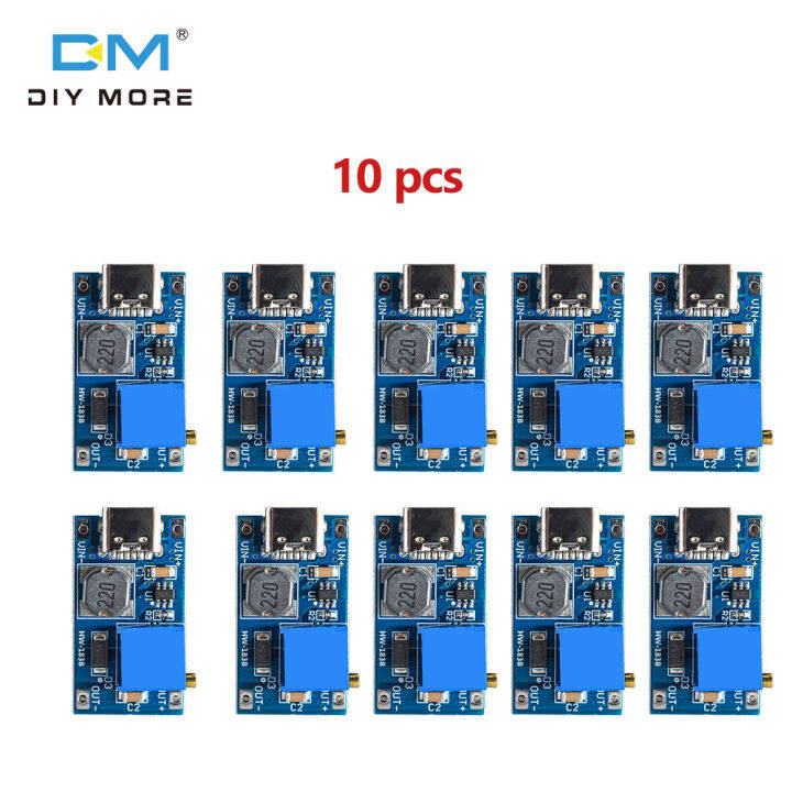 diymore 1/5/10pcs DC-DC Boost Converter 2A Step Up Micro USB Voltage ...