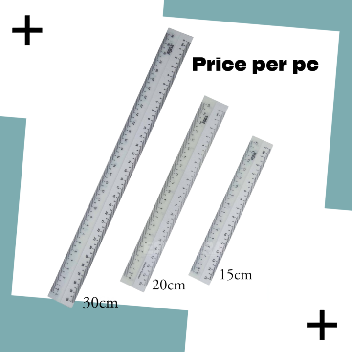 Straight Ruler / Bendable / Soft / Flexible Plastic Student Ruler / Pembaris 15cm / 20cm / 30cm ...
