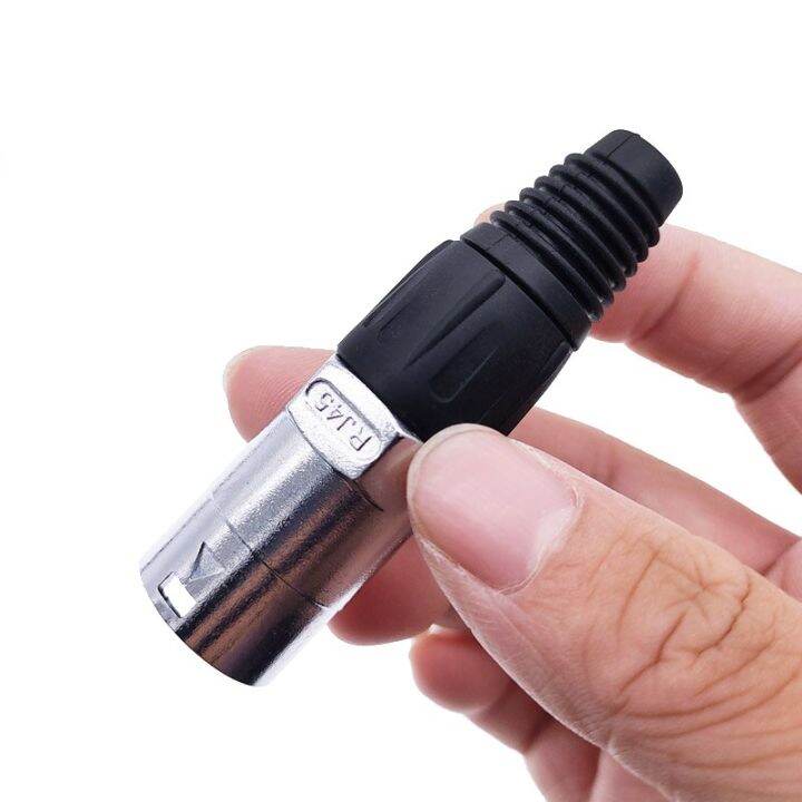 8p8c RJ45 net work waterproof connector,IP65 D socket panel ethernet ...