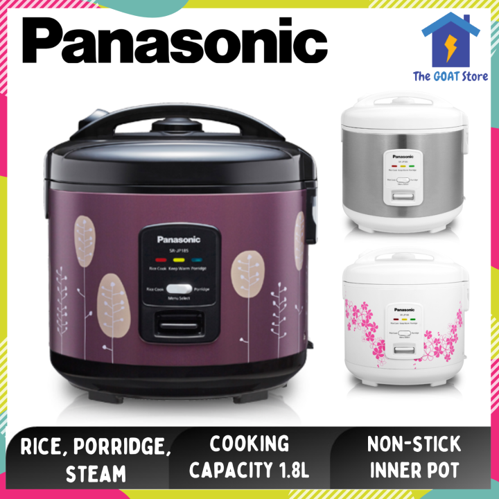 Panasonic 1.8L 3-In-1 Jar Rice Cooker | SR-JP185 SR-JP185TSK SR-JP185SSK SR-JP185WSK Food ...