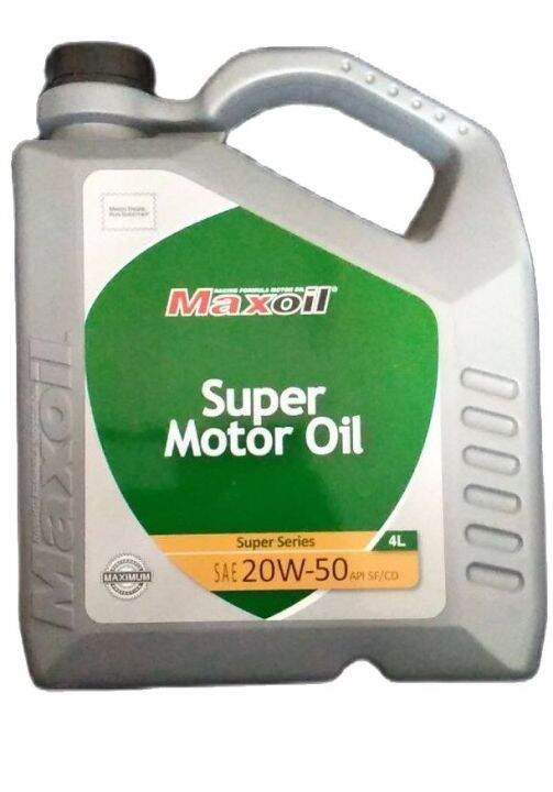 MAXOIL 20W-50 /15W-40 SUPER MOTOR OIL 4 LITER | Lazada