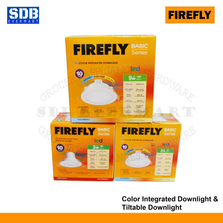 Firefly-Led Bulb Color Integrated Downlight Basic Series-3watts 6watts ...