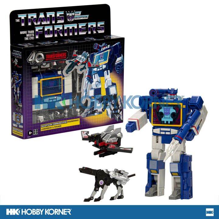 (PRE-ORDER) HASBRO Retro 40th Anniversary Soundwave, Laserbeak & Ravage ...