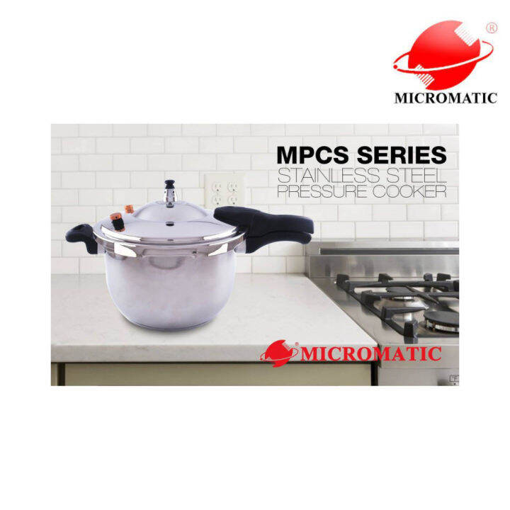 Micromatic MPCS-28 10 Quarts Pressure Cooker 28cm (Stainless Steel ...