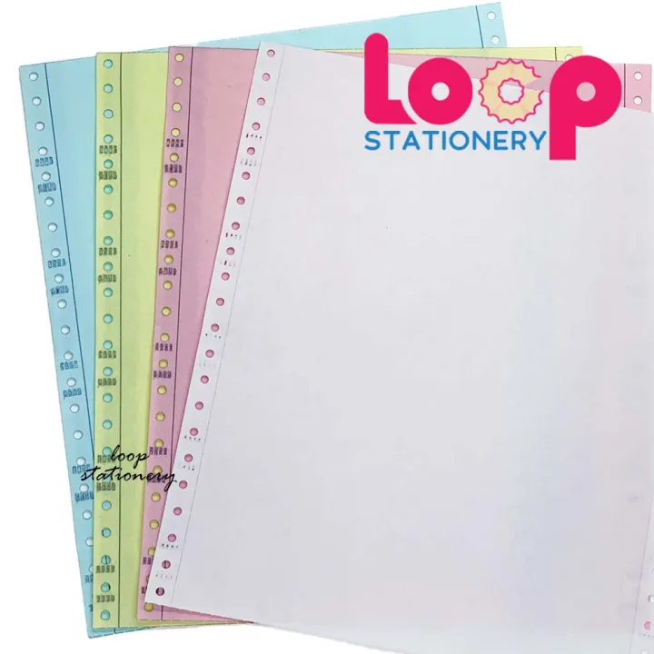 Sonoform 4Ply Computer Form White/Pink/Yellow/Blue NCR 9.5"x11 ...