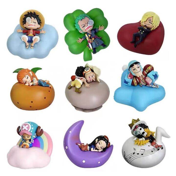 Luffy Zoro Nami Sanji Night Light Anime Figure Lamp Soft Light Bedroom ...
