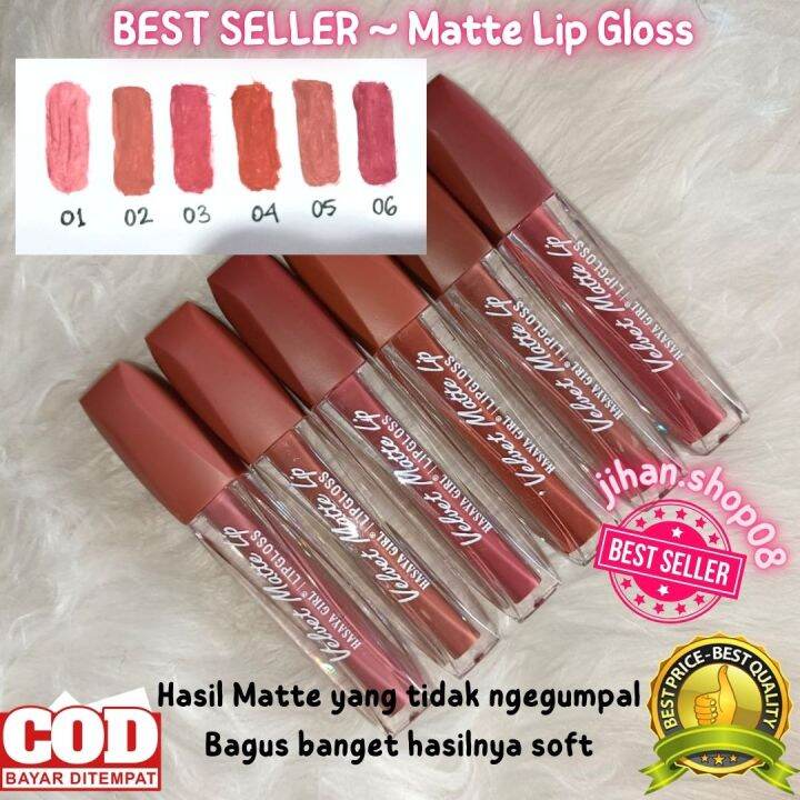 Hasaya Girl Velvet Matte Lip Gloss kaca bening - Lip Cream Matte Seri ...