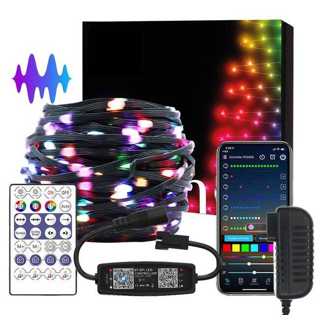 WS2812B LED String RGB DreamColor Lighting Waterproof IP67 Addressable ...