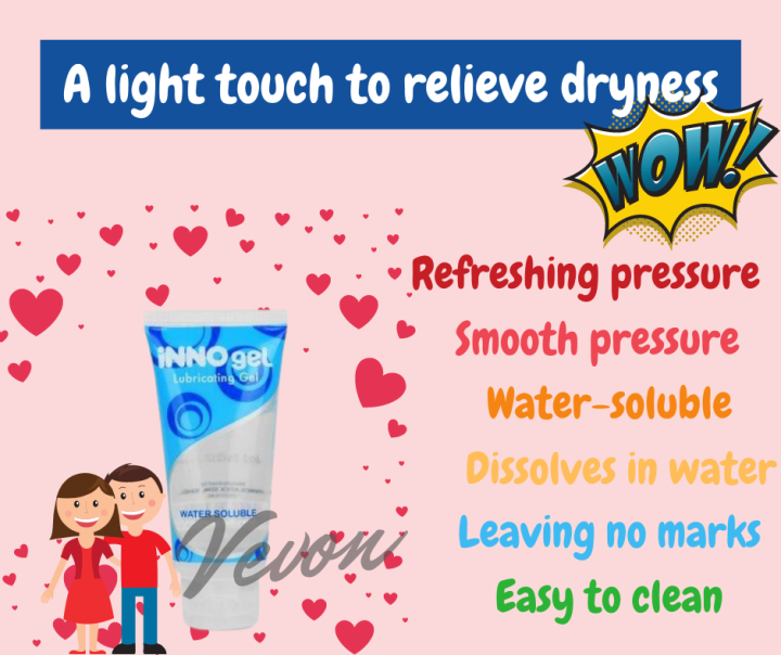 INNO Gel Lubricating Gel 100g Minyak Badan, Cecair Pelincir Sex Toys ...