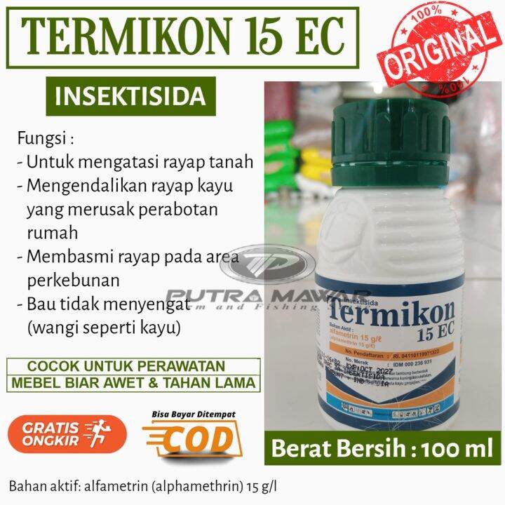Insektisida Termikon 15 Ec 100 Ml Obat Racun Semprot Pengawet Bambu Atau Pembasmi / Anti Rayap ...