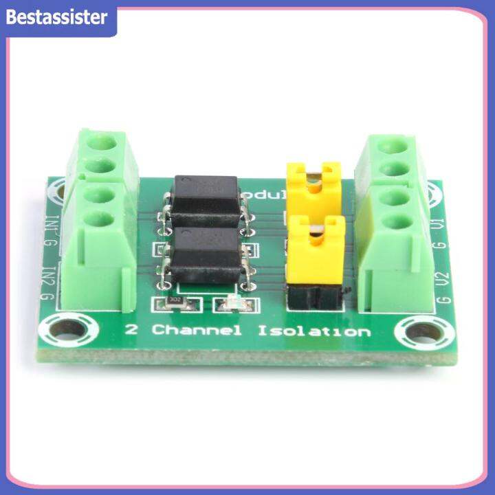 PC817ทาง Optocoupler 2ทางบอร์ดแบบแยกสัญญาณออกจากกันโมดูลการแปลงแรงดัน ...