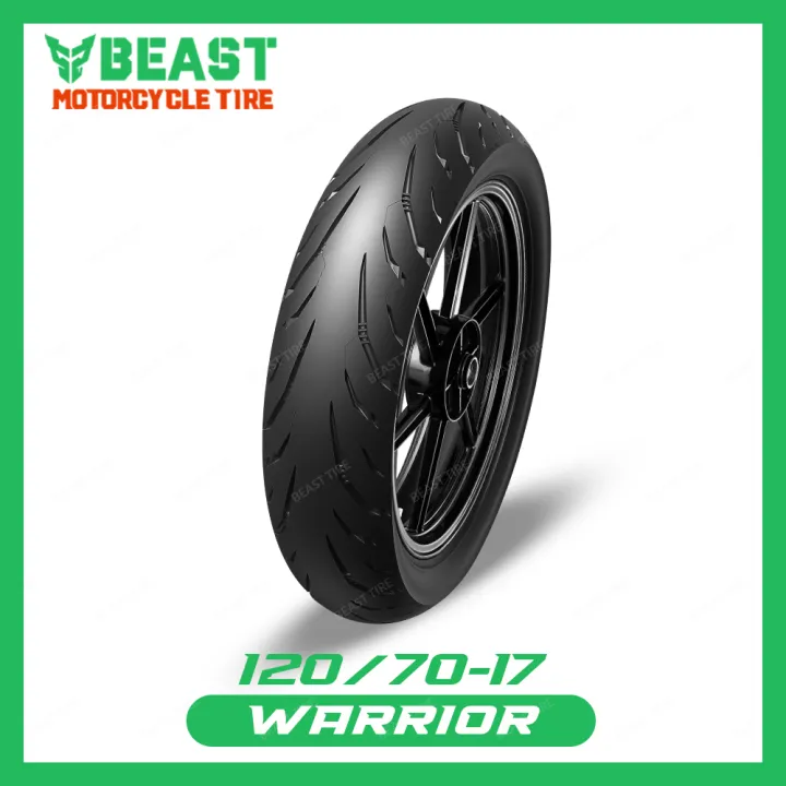 Beast Tire Warrior SR30 120/70-17 TL 4PR Tubeless Motorcycle Tires ...