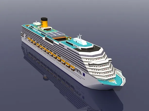 Costa Pacifica Cruise Ship 3D Paper Model DIY Puzzle Manual Papercrafts ...