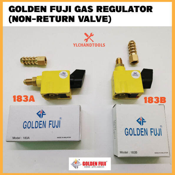 '' GOLDEN FUJI '' 183A & 183B GAS REGULATOR UNREDUCED PRESSURE COUPLING-NON RETURN VALVE | Lazada