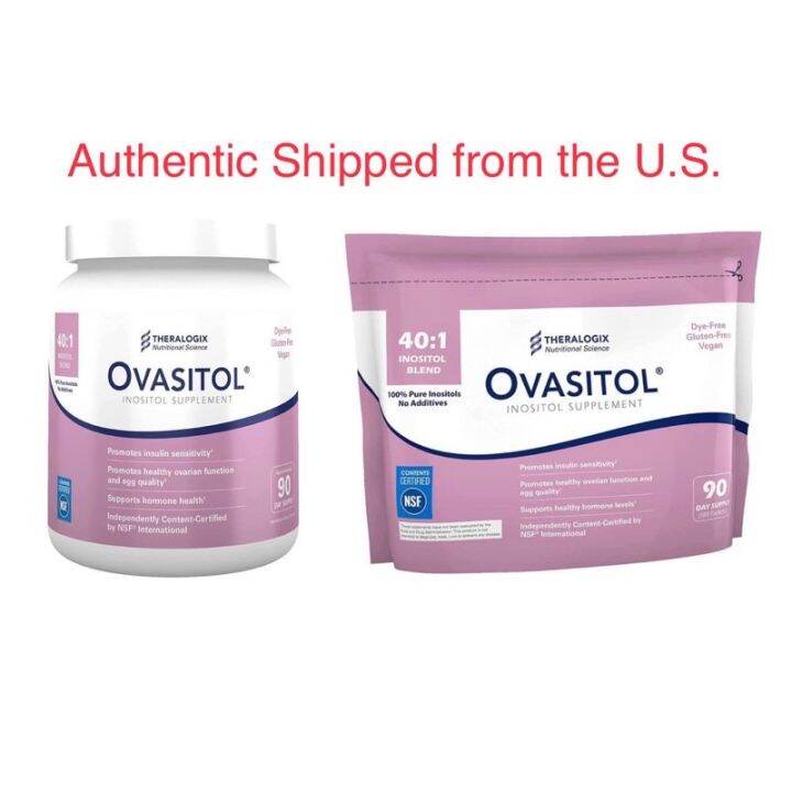 THERALOGIX Ovasitol PCOS Powder Myo Inositol D-Chiro 90day supply ...