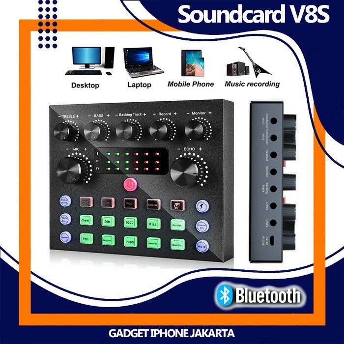 Soundcard Sound Card F998 Live Audio Mixer Broadcast Recording - V8s | Lazada Indonesia