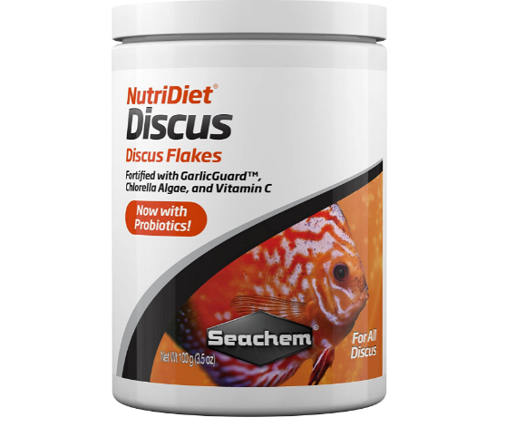 Seachem NutriDiet Discus Flakes - Fortified Ornamental Fish Food ...
