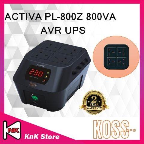 KOSS ACTIVA PL-800Z 800VA / PL-1000Z 1000VA AVR AUTOMATIC VOLTAGE ...