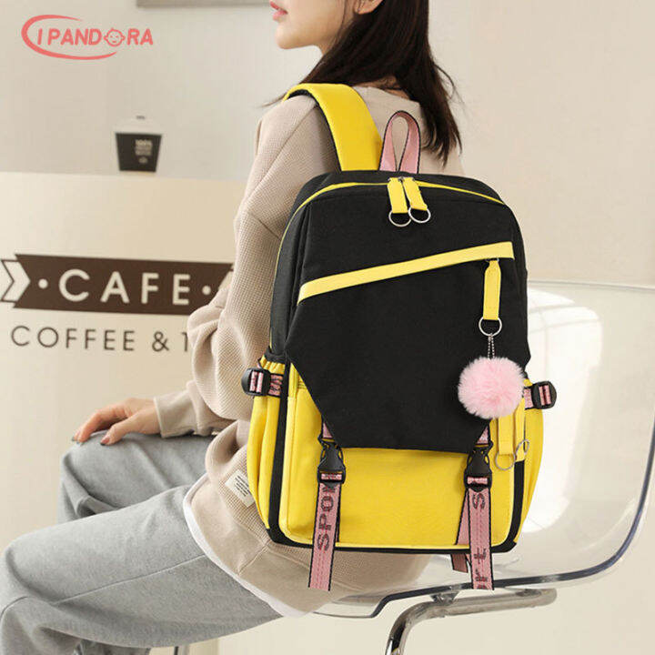 IP BLACKPINK backpack Rose LISA Jisoo Jennie backpack schoolbag USB ...