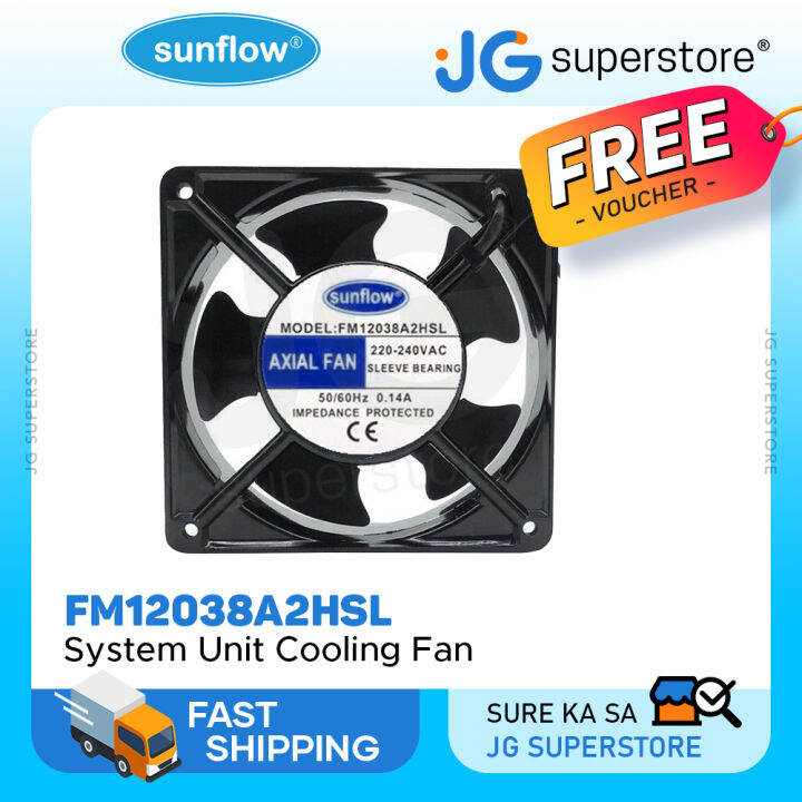 Sunflow System Unit Axial Cooling Fan 2000 RPM Fan Speed 220-240V AC 50~60Hz 0.14A Heat Sink for ...
