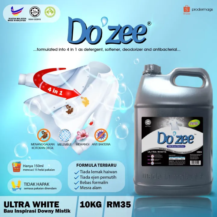 [Hot Item] Dozee Ultra White Sabun Baju 10kg Laundry Detergent [Selamat ...
