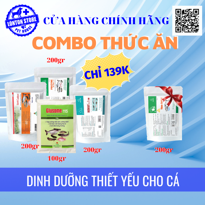 VEMEDIM Combo thức ăn bổ sung vitamin và khoáng chất toàn diện cho cá ...