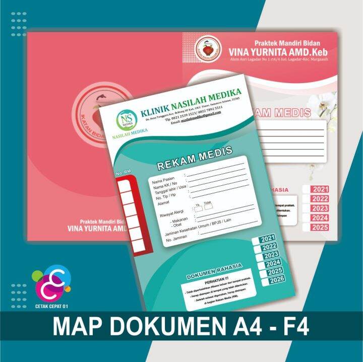 Custom MAP Dokumen Rahasia, MAP Rekam Medis Pasien, MAP Proposal, MAP ...