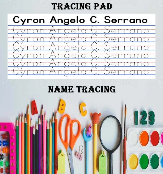 PERSONALIZED 50 PAGES OF TRACING PAD FOR KIDS | Lazada PH