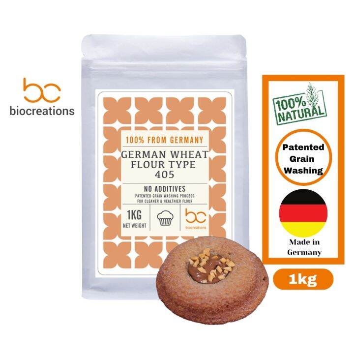[Biocreations] German Wheat Flour Type 405 (T45)- Protein Content: 11.2 ...