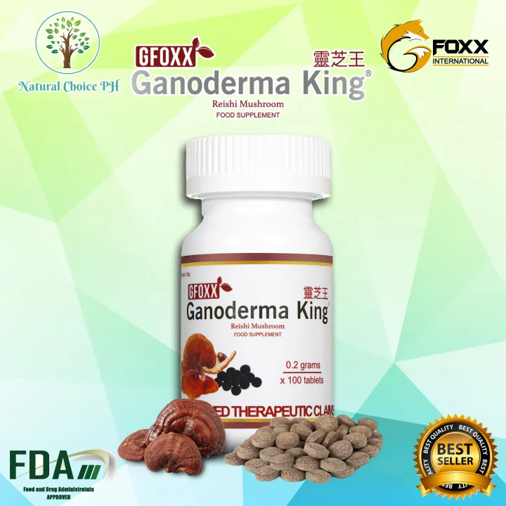 ORIGINAL GFOXX GANODERMA KING REISHI MUSHROOM (100 TABLETS) | Lazada PH