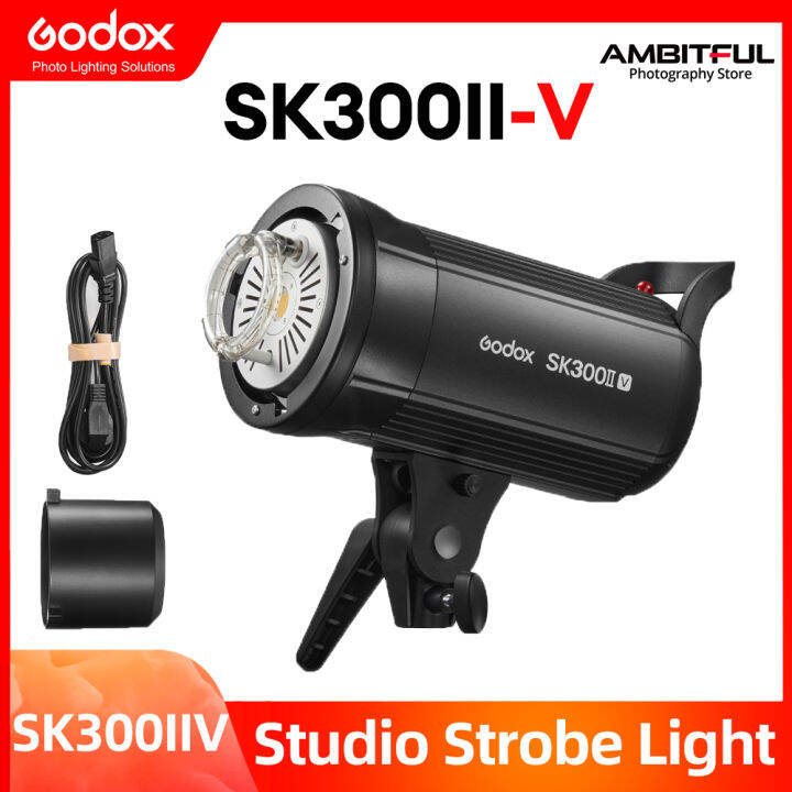 Godox SK300IIV 300Ws SK300II-V สตูดิโอแบบมืออาชีพแฟลชในตัว Godox 2.4G ไร้สายระบบ X มีการยิงที่ ...