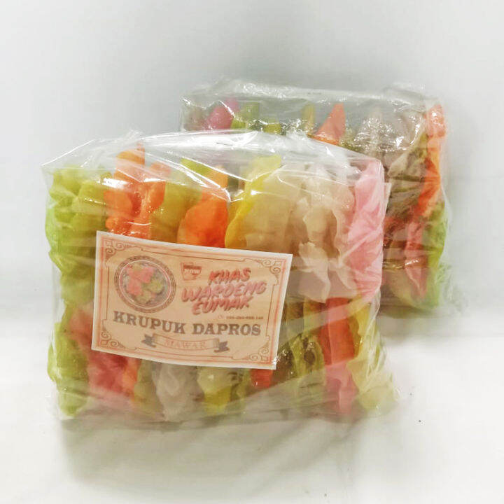 KRUPUK DAPROS | KERUPUK MAWAR | KEMASAN 400GRAM | SUDAH TERMASUK BUBBLE ...