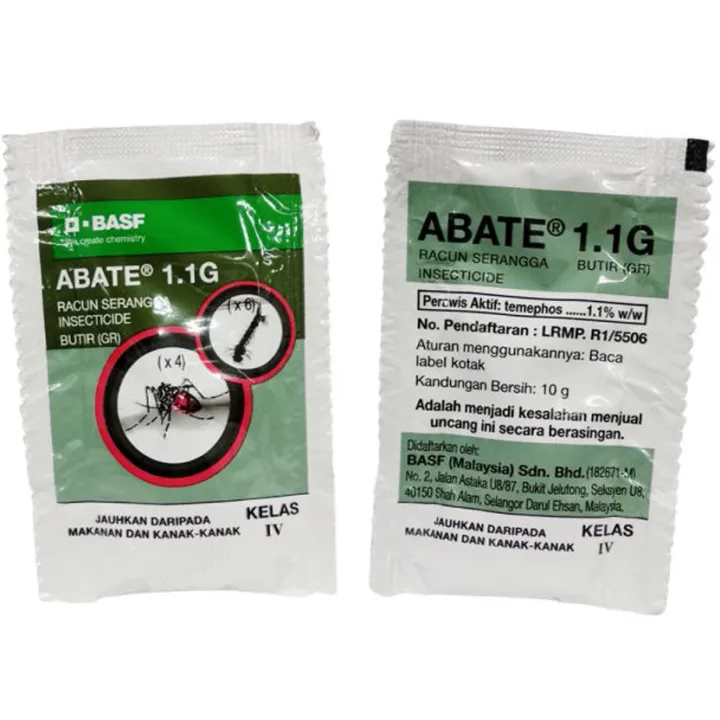 Abate Basf Ubat Jentik Jentek (10g) Abate 1.1G (10g per small pack ...