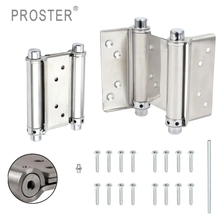 Proster 2 PCS 3 ''Double Action บานพับสปริงประตูสวิงประตู Saloon ห้อง ...