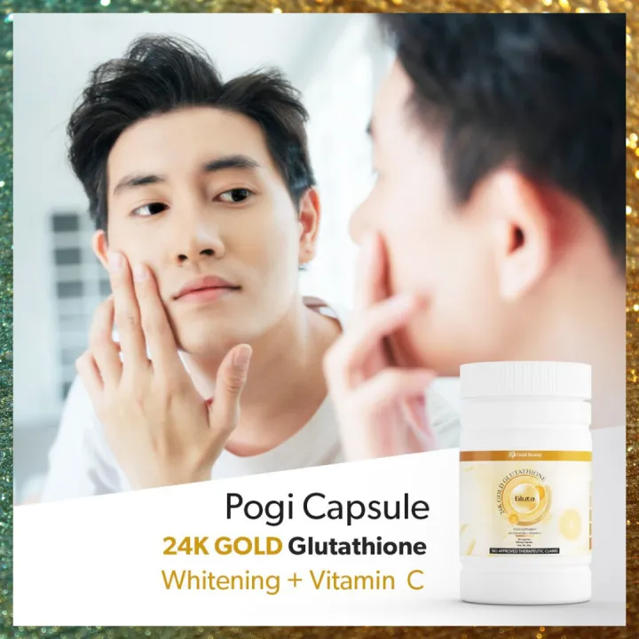 FIT N FAB 24K Gold Glutathione Whitening Capsule Gluta with Collagen and Vitamin C [ ORIGINAL ...