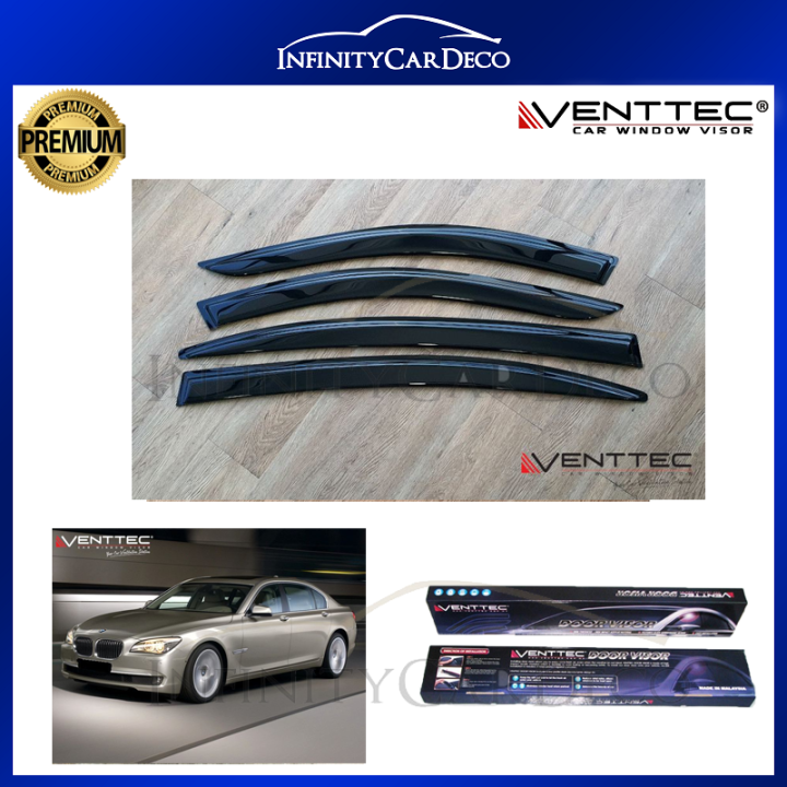High Quality Venttec Car Pure Acrylic Premium Door visor for BMW 7-Series F02 Sedan 2008-2015 ...