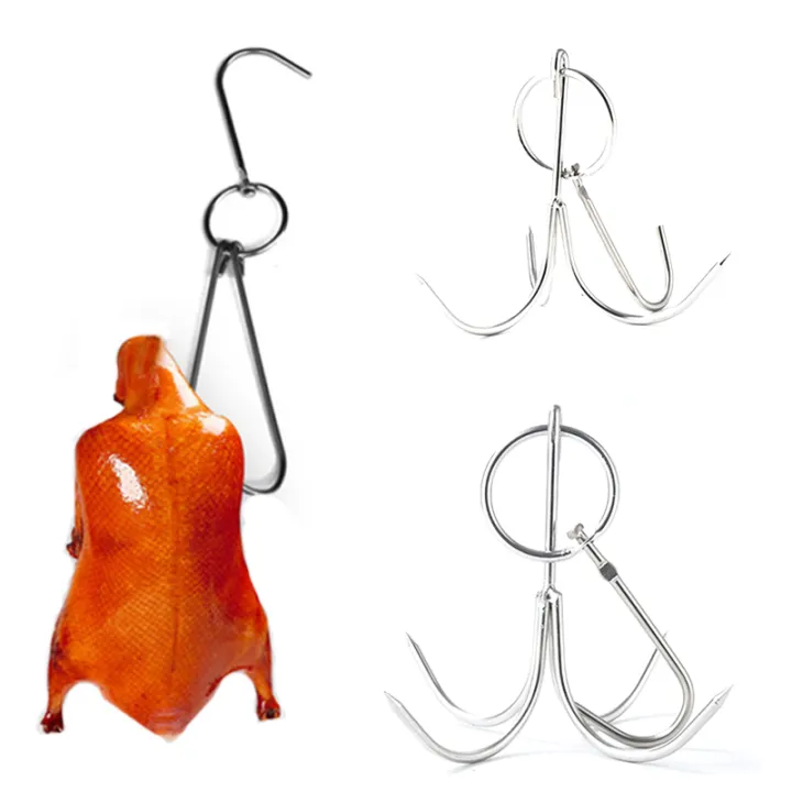 HOMEMAXS Butcher Meat Hook Utility Stainless Steel Ham Hanger Kitchen ...