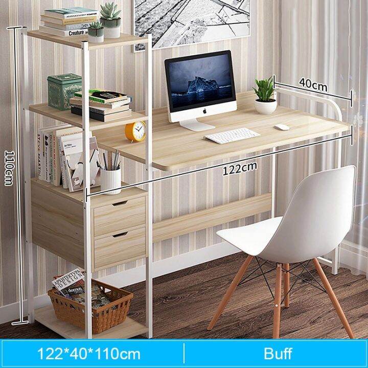120X40X110cm Big Size Computer Study Home Office Table Desk Furniture ...