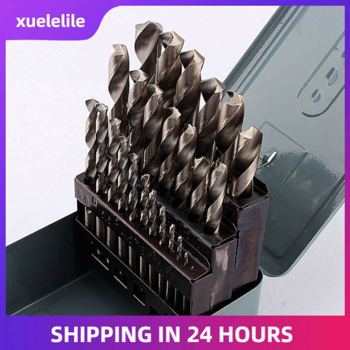 High Quality 25Pcs Twist HSS Metal Drill Set Drilling Bit Tool 1-13mm New | Lazada PH