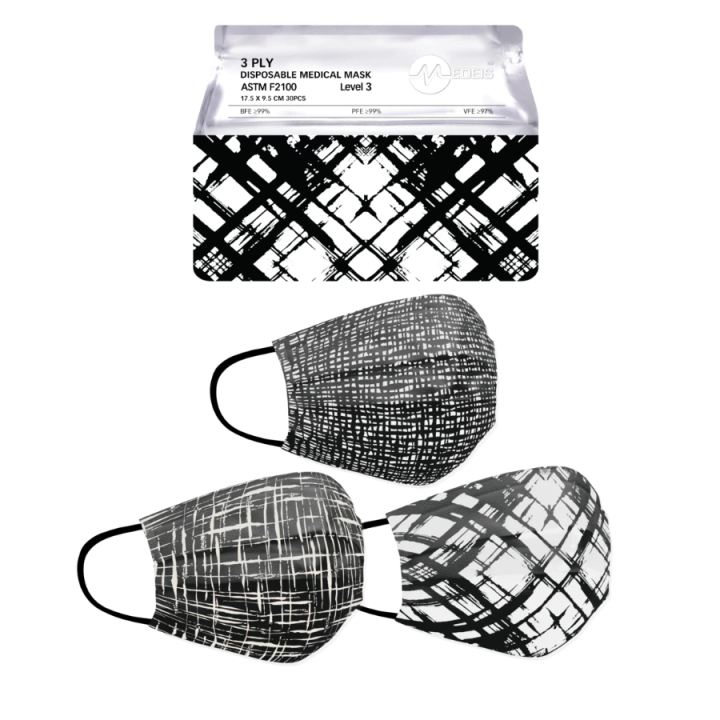 3 ply Medeis Medical Mask | BFE 99% | CE/FDA/TYPE IIR EN14683 ASTM [LUX ...