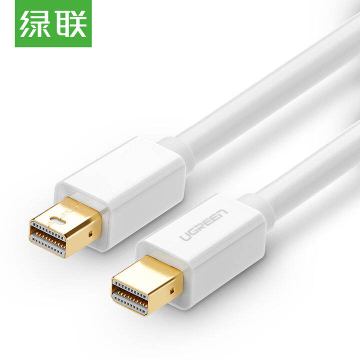 Green minidp to Mini DisplayPort cable Macpro/Air computer connected to ...