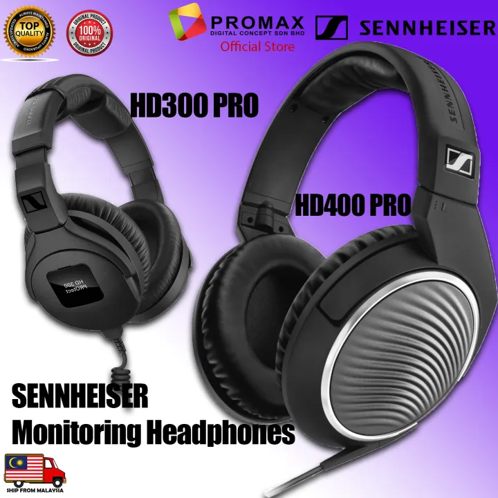 Sennheiser HD300PRO HD400PRO Closed-back Monitoring Headphones HD300 ...