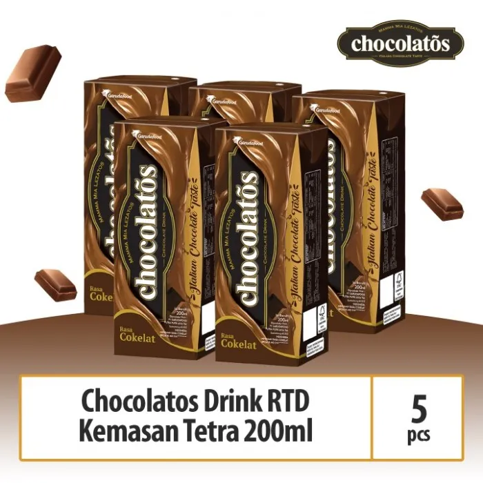 Chocolatos Drink RTD Kemasan Tetra x 5 Pcs | Lazada Indonesia