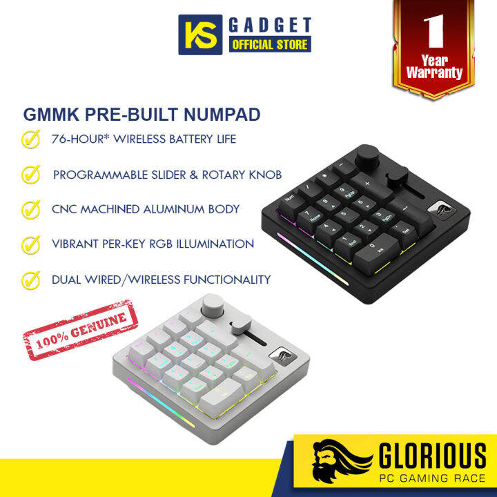 Glorious GMMK Pre-Built Numpad KEYBOARD (BLACK-WHITE) | Lazada